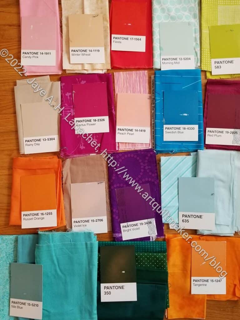 Pantone Project: Good Start – Artquiltmaker Blog