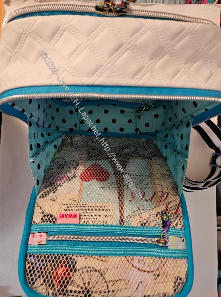 Pandora Charisma – large pocket, open – Artquiltmaker Blog